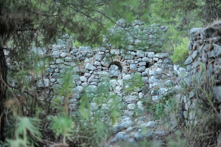 Broken Castle stock photo. Image of kemer, anatolia, grave - 43012852
