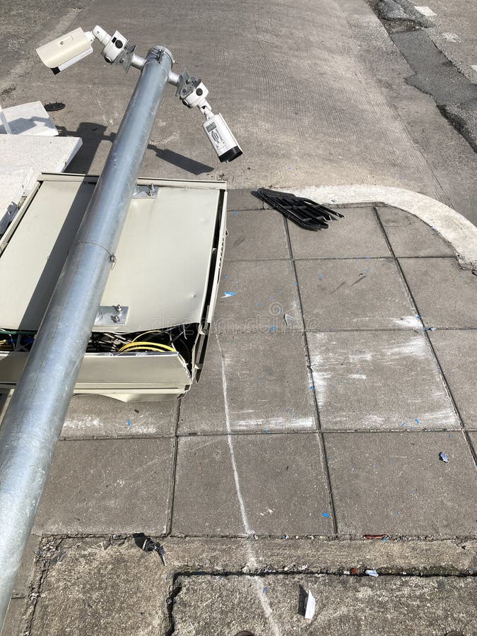 Broken Cctv Security Camera Surveillance Protection Equipment Control ...