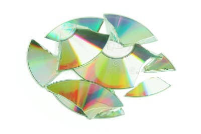 Broken CD stock image. Image of office, shot, damaged - 13992897