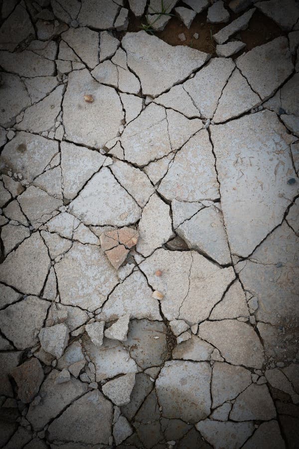 Broken Cement Concrete Floor Stock Image - Image of decay, floor: 92115563
