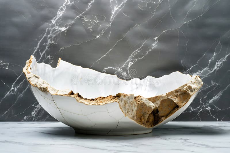 Broken Ceramic Piece Macro Smooth Glaze Stock Illustrations – 5 Broken ...