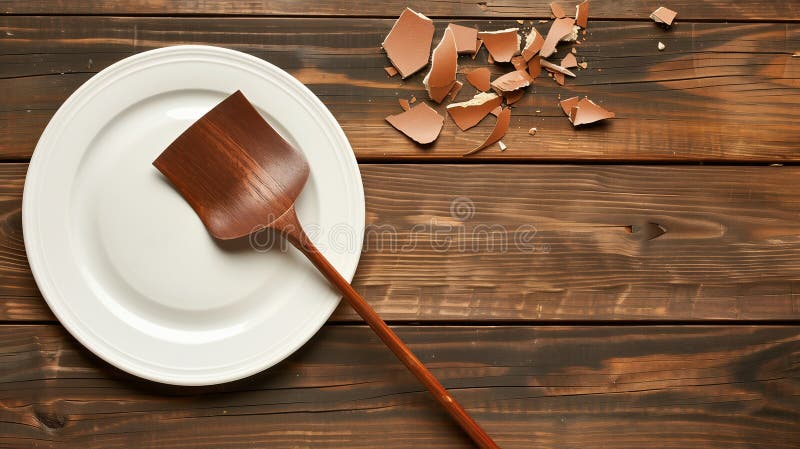 Broken Ceramic Plate. Shards and Pieces of a Broken Dish Stock Image ...