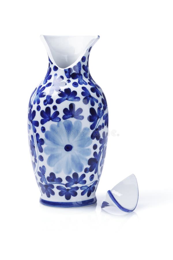 Broken Ceramic Vase stock image. Image of chinese, white - 25195843