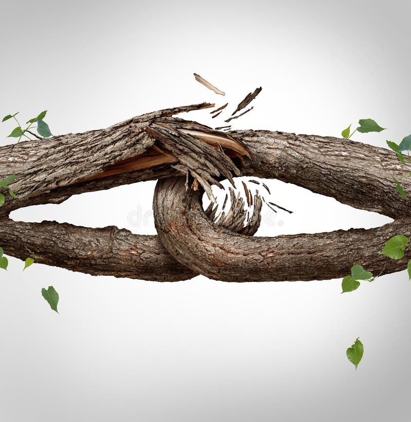 Broken chain Concept stock illustration. Illustration of broken - 56607347