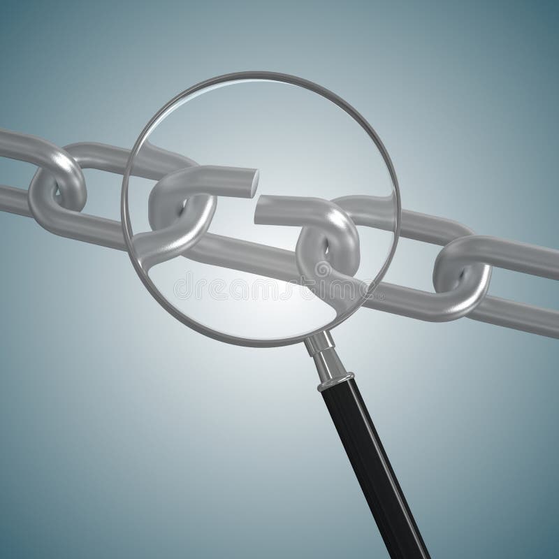 Broken Chain stock illustration. Illustration of broken - 56177523