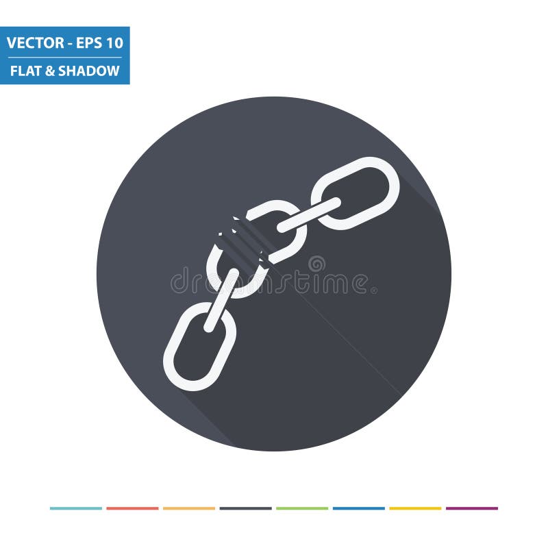 Illustration of Broken Shackles on White Background. Design Element for ...