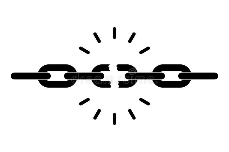 Broken Chain Silhouette Stock Illustrations – 225 Broken Chain ...