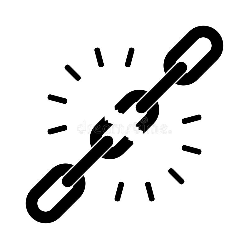 Broken Chain Silhouette Stock Illustrations – 213 Broken Chain ...