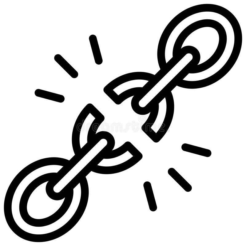 Broken Chain Icon Stock Illustrations – 1,806 Broken Chain Icon Stock ...