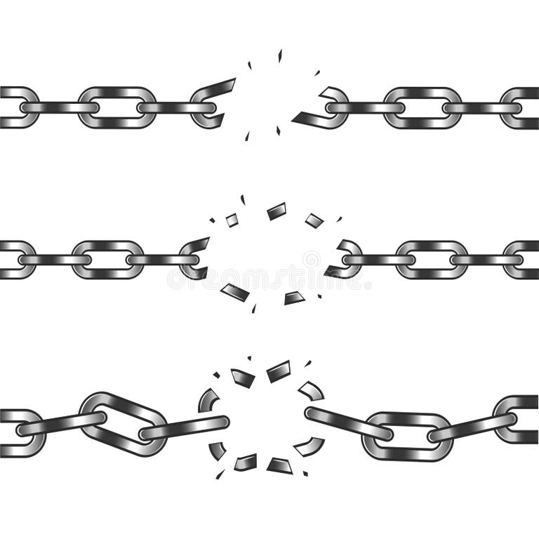 Broken Chain Stock Illustrations – 6,560 Broken Chain Stock ...
