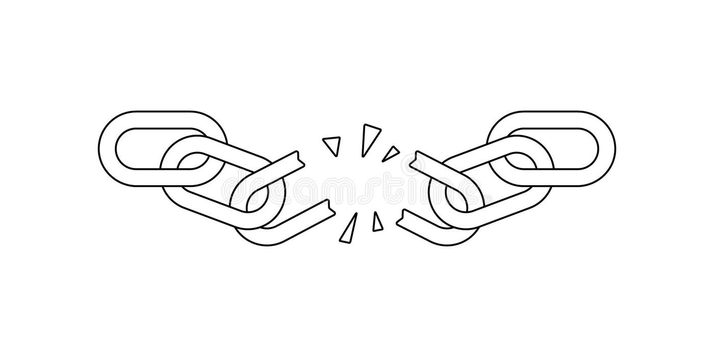 Silhouette Metal Broken Chain Stock Illustrations – 168 Silhouette ...