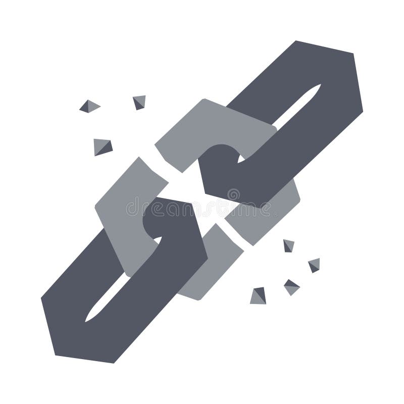Broken Chain Icon Stock Illustrations – 2,313 Broken Chain Icon Stock ...
