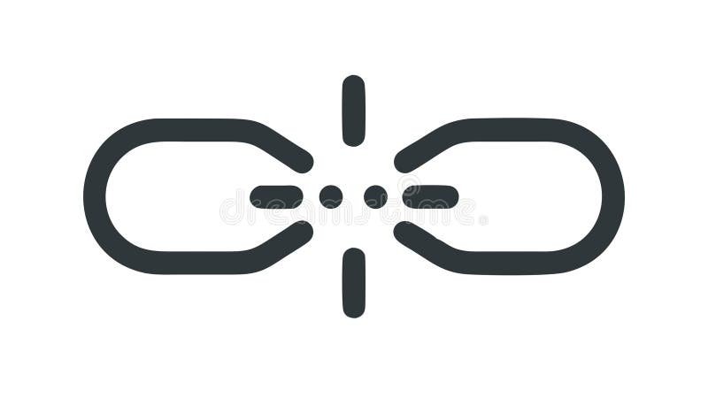Broken Chain Link Connection Icon, Disconnection, Failure, Vector ...