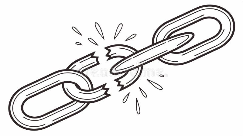 Broken Chain Link, Weakness, Failure, and Disconnection Vector Design ...