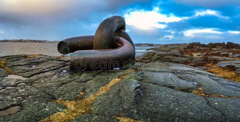 Broken Chain, a Memory of an Accident Stock Photo - Image of metallic ...