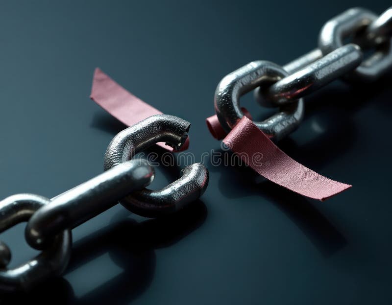 Broken Pink Chain Stock Illustrations – 89 Broken Pink Chain Stock ...