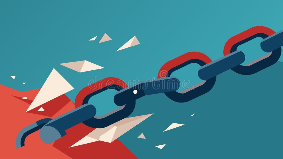 A Broken Chain Representing the Release from External Desires and ...