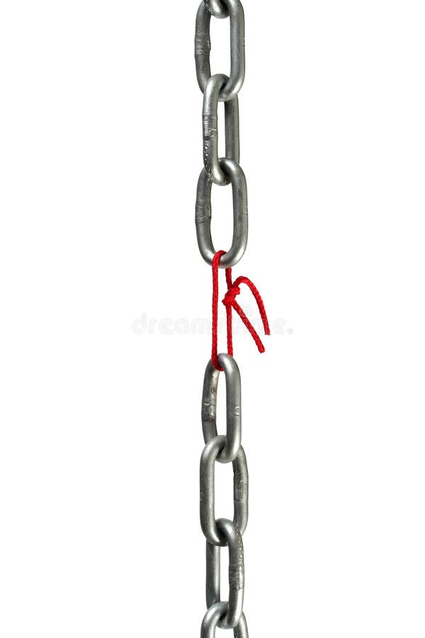 Weakest Link in Chain stock image. Image of connection - 118624837