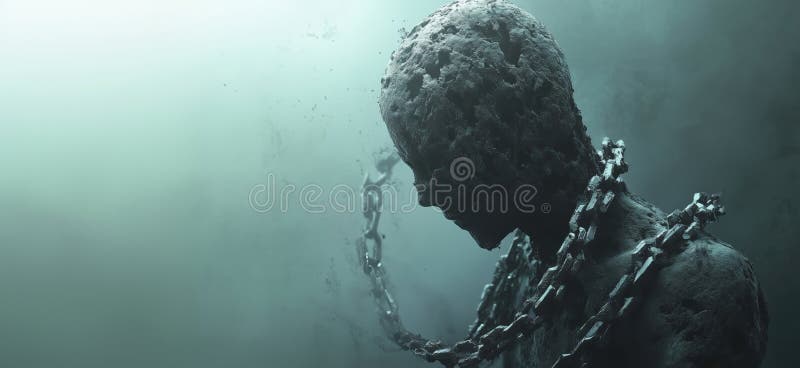 Broken Chains Symbolize Freedom from Oppression in a Haunting Sculpture ...