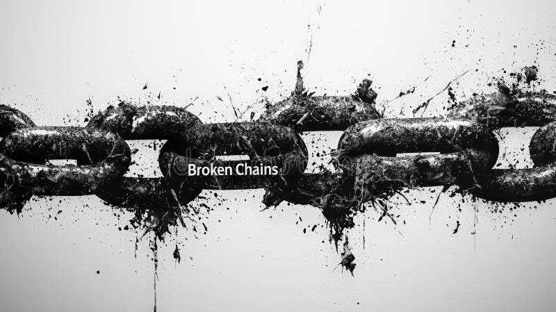 Broken Chains: a Visual Metaphor of Struggle and Strength. Generative ...