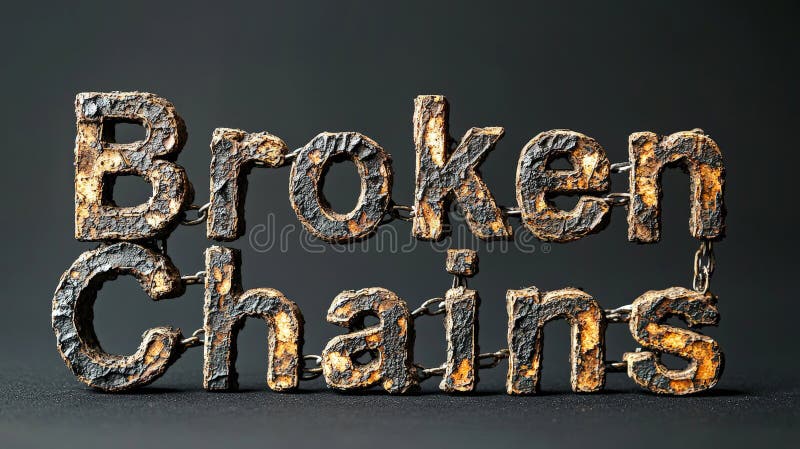 Broken Chains: a Visual Metaphor of Struggle and Strength. Generative ...