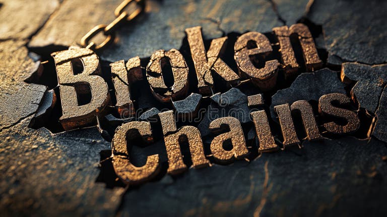Broken Chains: a Visual Metaphor of Struggle and Strength. Generative ...