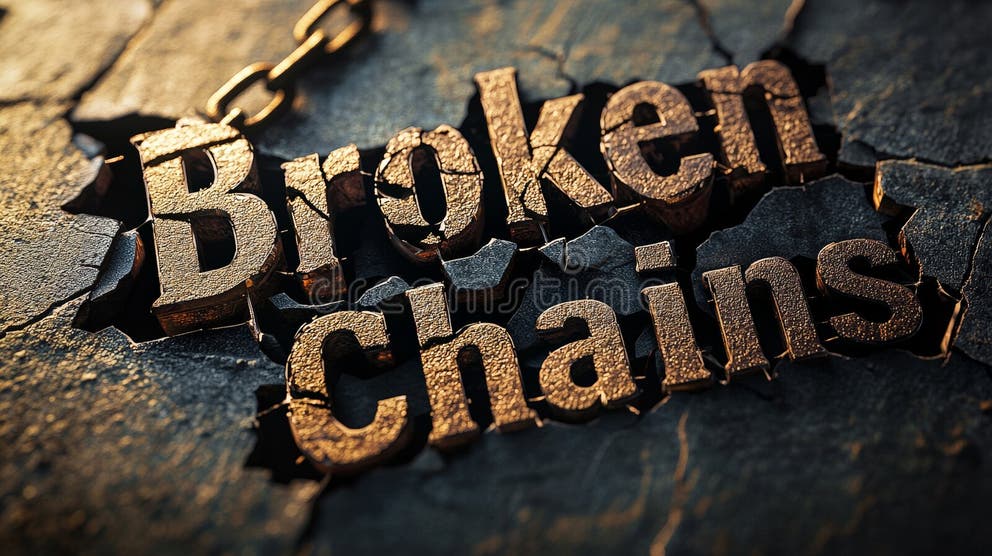 Broken Chains: a Visual Metaphor of Struggle and Strength. Generative ...