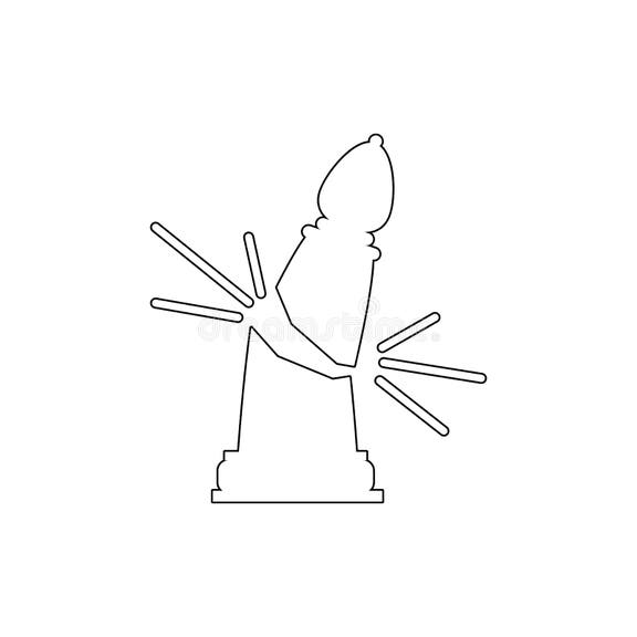 Broken Check Icon. Element of Chess for Mobile Concept and Web Apps ...