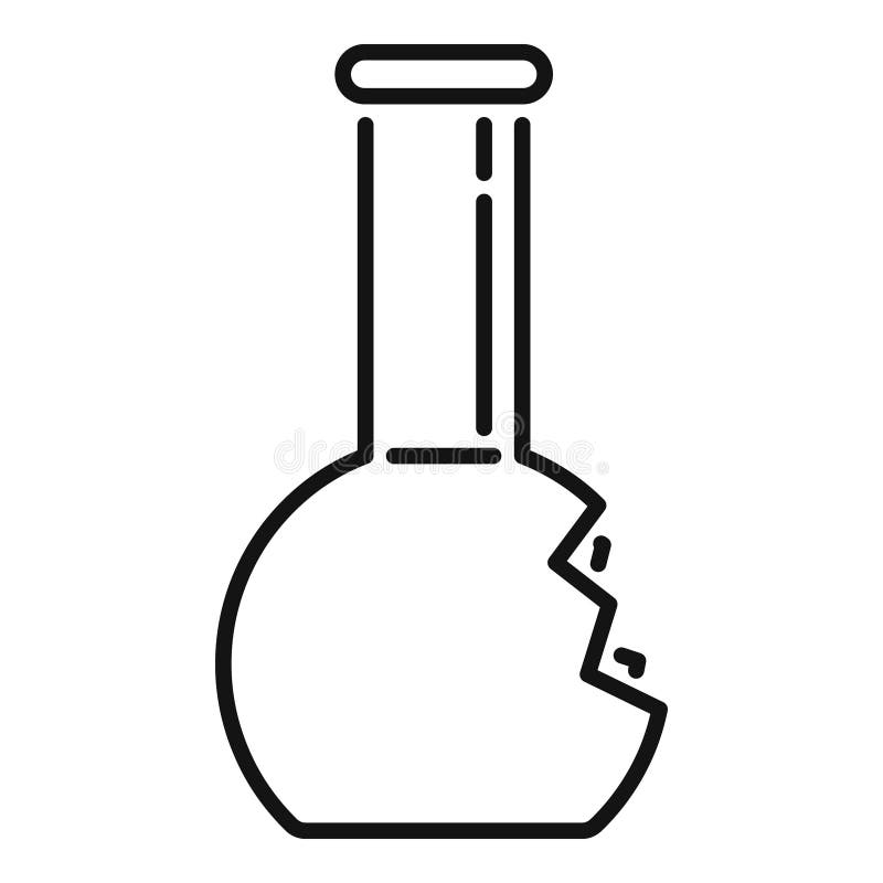 Broken Chemistry Flask for Scientific Experiment Representing Failure ...