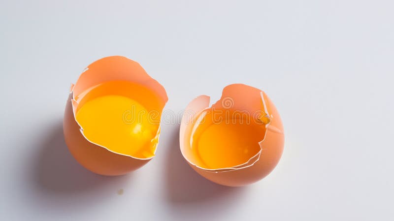 Broken Chicken Egg with Shell. Generated Image Stock Illustration ...
