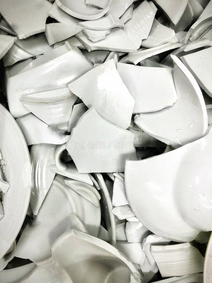 Broken chinaware stock photo. Image of crack, fall, failure - 167650716