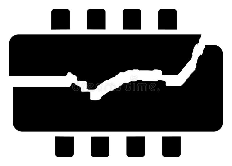 Vector Broken Syringe Icon Illustration Stock Vector - Illustration of ...