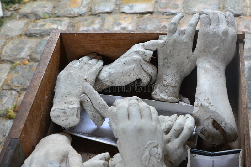 Broken Stone Statue Detail of Human Hand Stock Image - Image of ...