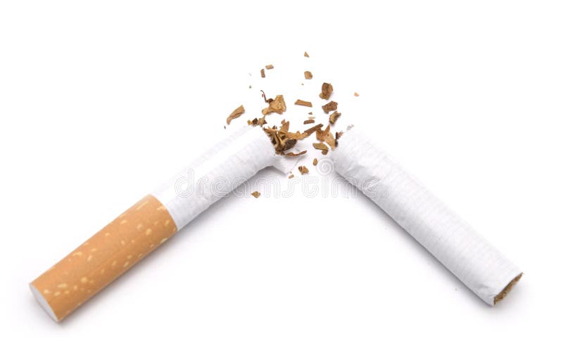 Broken cigarette stock photo. Image of habit, living, toxic - 7128774