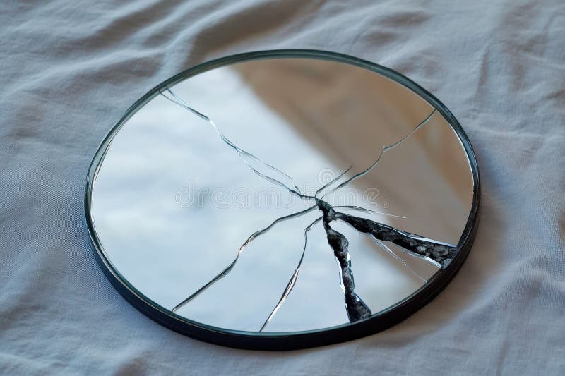 Broken Circular Mirror Reflects Light and Creates Interesting Patterns ...