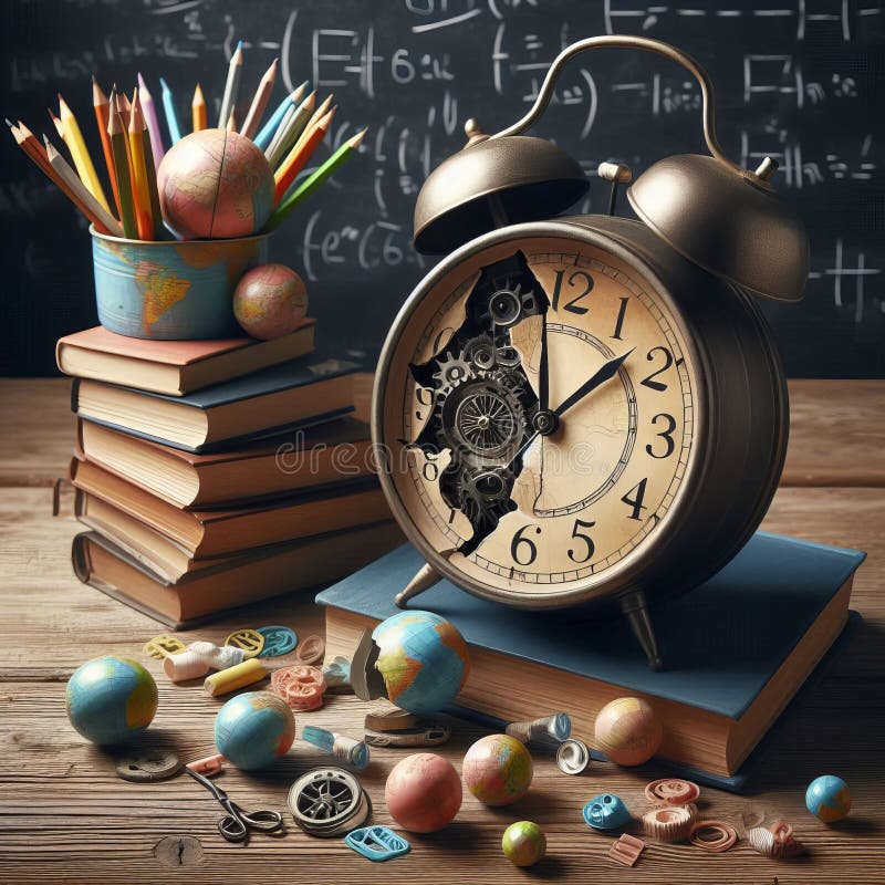 A Broken Clock Symbolizing the Lack of Time and Resources for Ed Stock ...