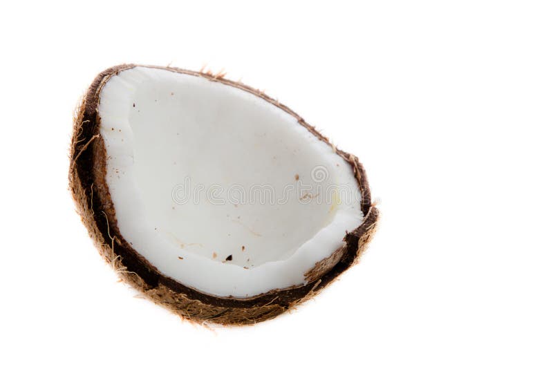 Broken coconut stock image. Image of nutshell, fruit - 44190579