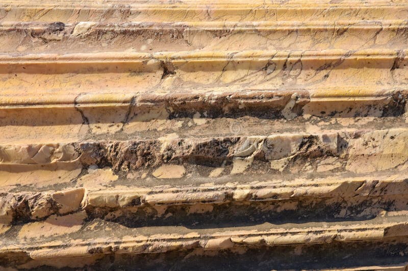 Broken column stock image. Image of excavation, architecture - 12705393