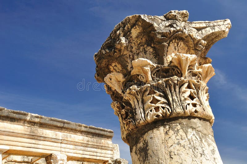 Broken column stock image. Image of excavation, architecture - 12705393