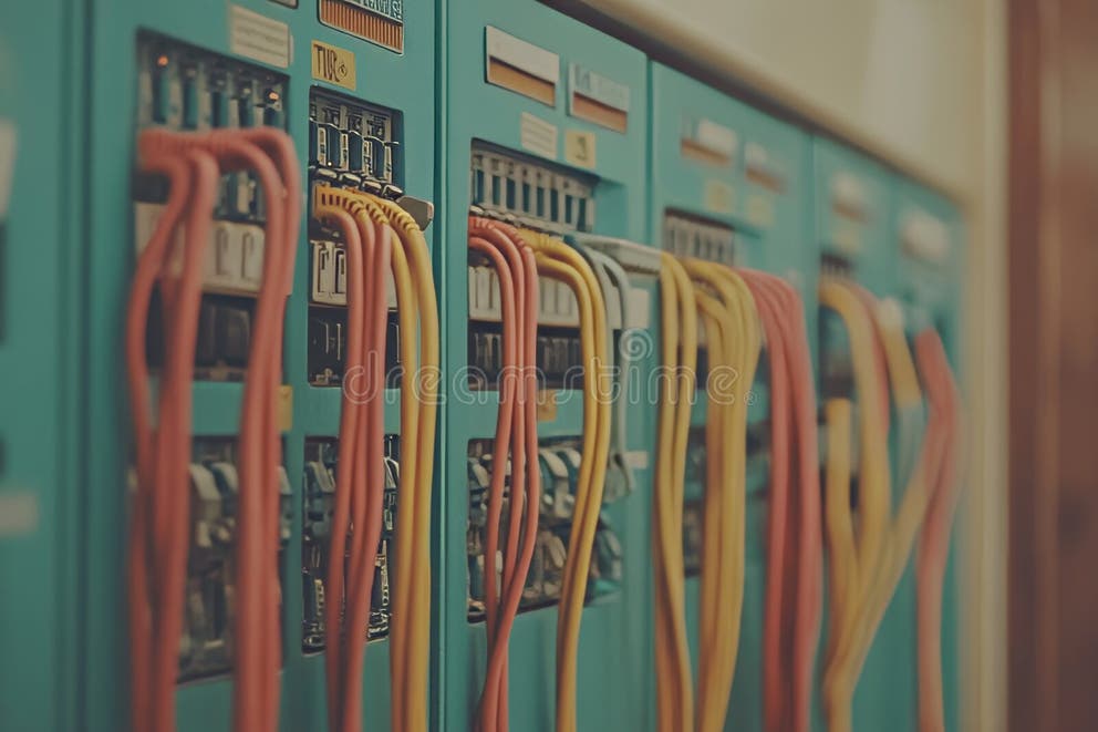 A Broken Communication Wire Has Left a Trunk Cable Stranded and Damaged ...