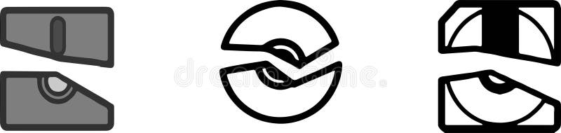 Broken Compact Disc and Diskette Icon Isolated on White Background ...