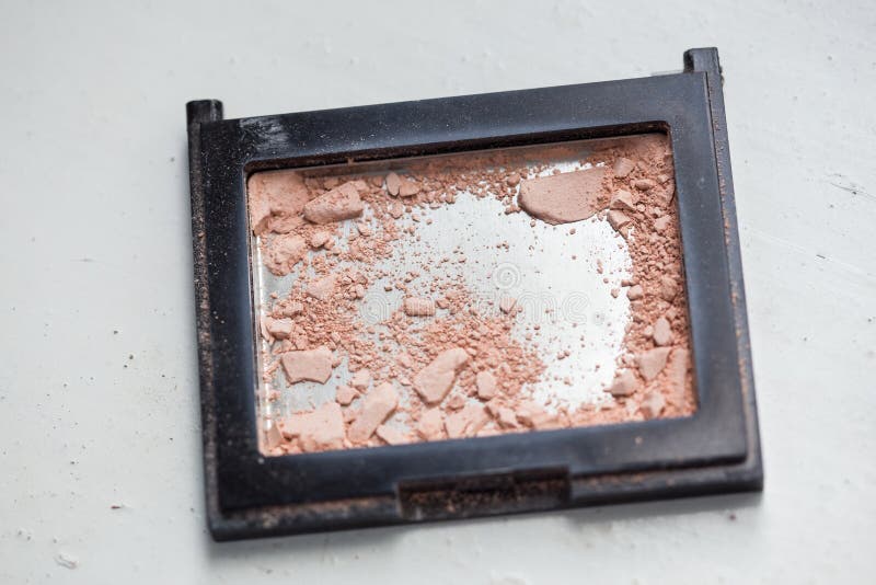 Broken compact powder stock photo. Image of fraction - 74284670