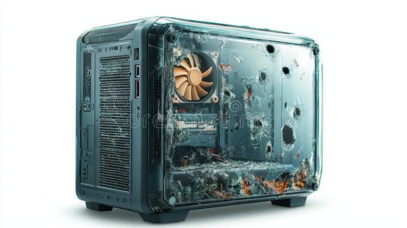 Broken Computer Screen, Troubleshooting and Repair Guide for Hardware Damage Broken Stock ...