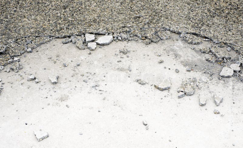 Broken concrete floor slab stock photo. Image of construction - 54129120