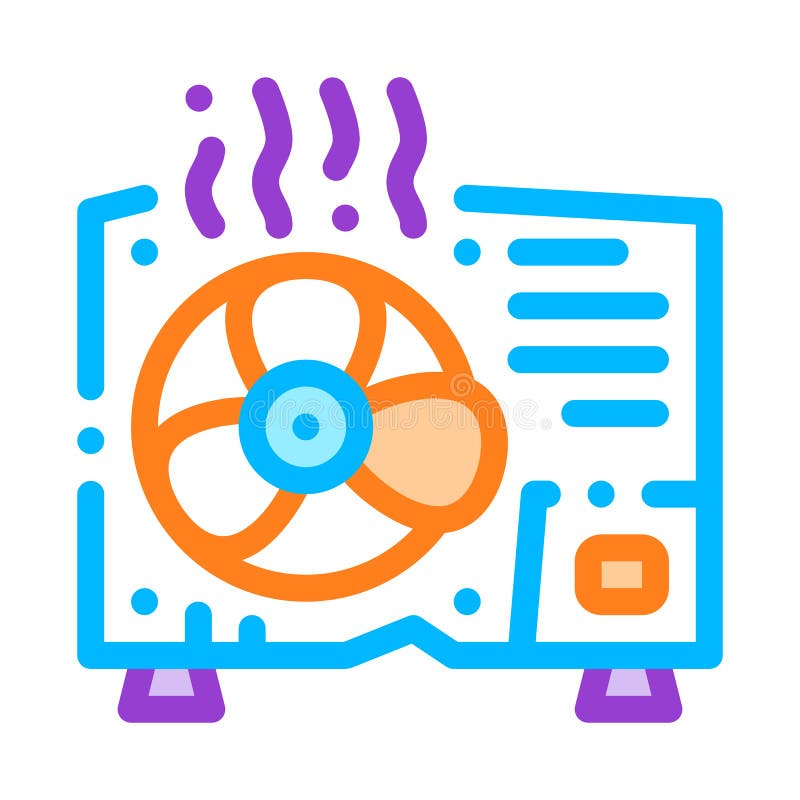 System Overheat Warning Screen Stock Vector - Illustration of issue ...