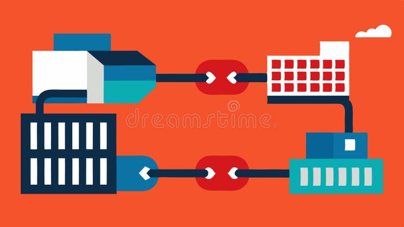 Broken Connection a Graphic Showing an Interconnected Web of Factories ...