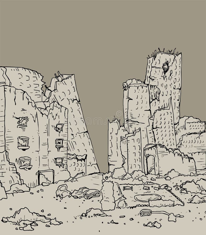 Broken construction stock vector. Illustration of street - 78940836