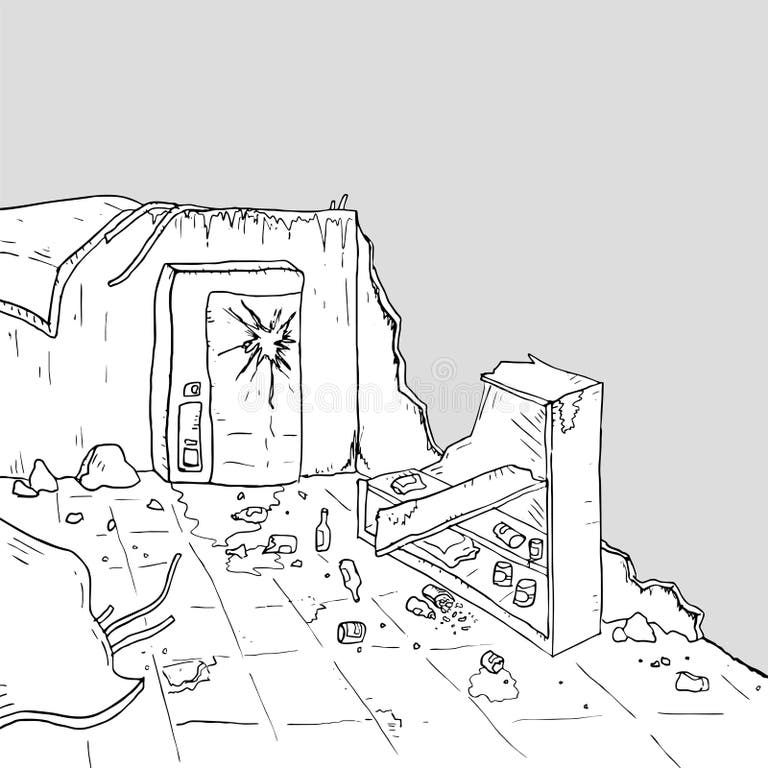 Broken construction stock vector. Illustration of street - 79333350