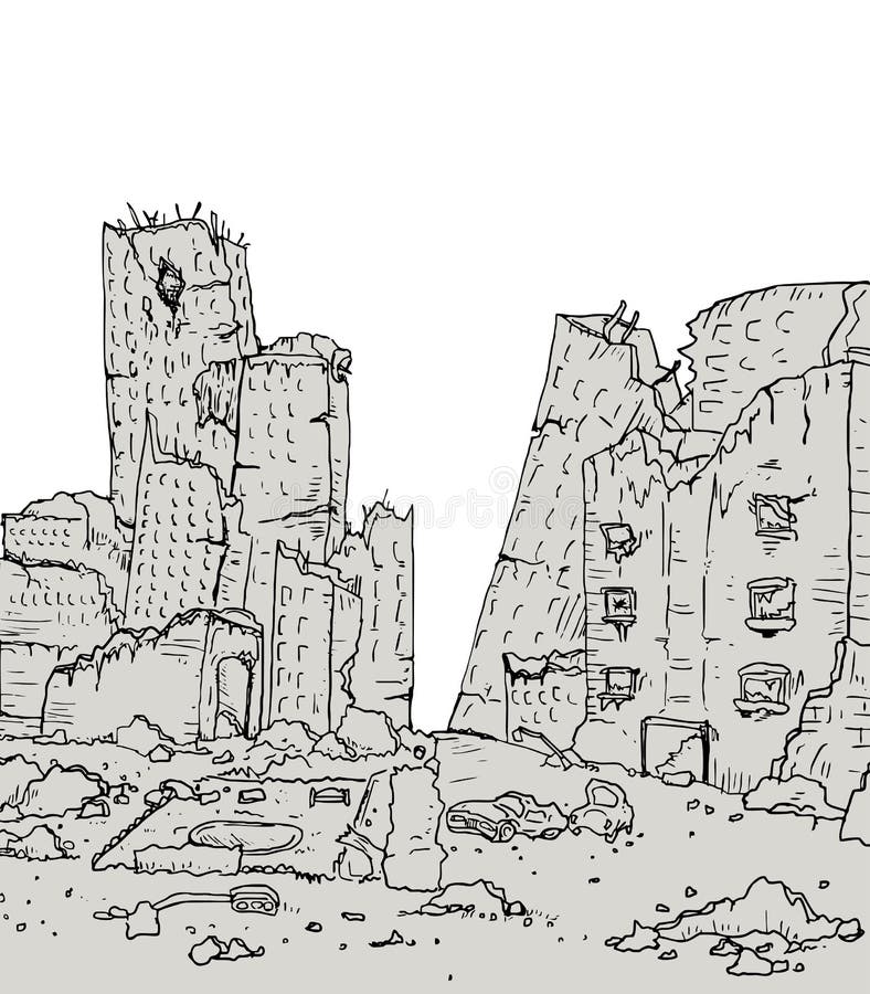 Broken construction stock vector. Illustration of city - 98575718