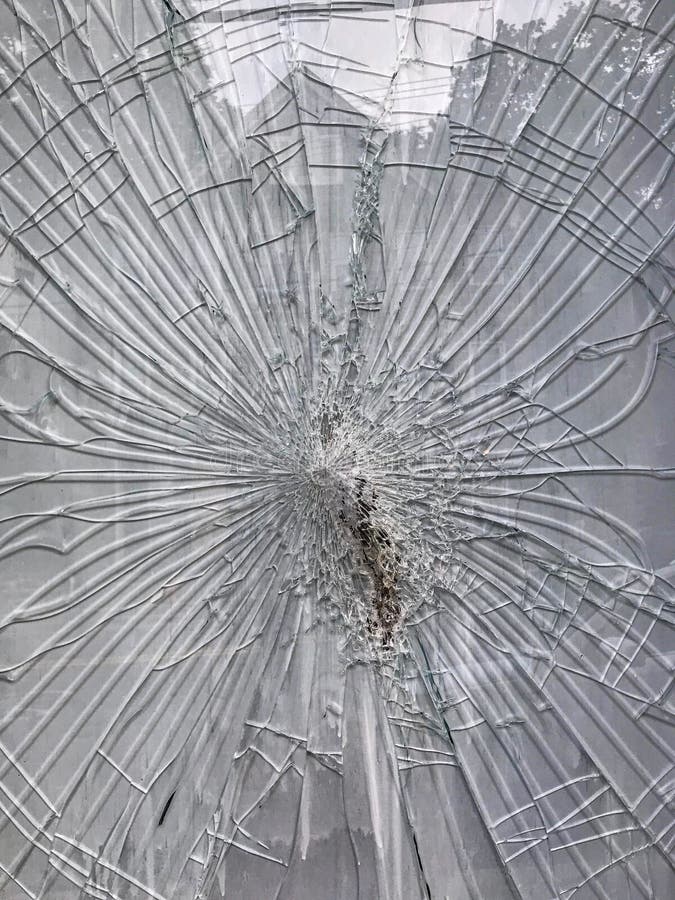 A Splintered Glass Plate Lies On The Ground Stock Image - Image of ...